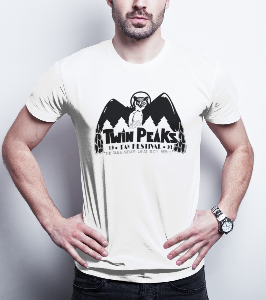 Twin Peaks Fan Festival 1993 The Owls Are Not What They Seem T-Shirt