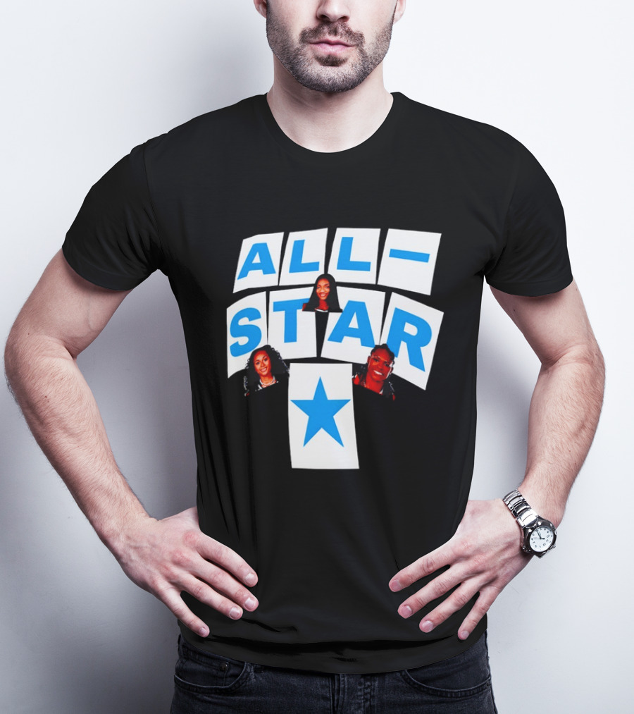 Atlanta Dream Angel Reese All Star Trio Basketball WNBA 2026 T-Shirt
