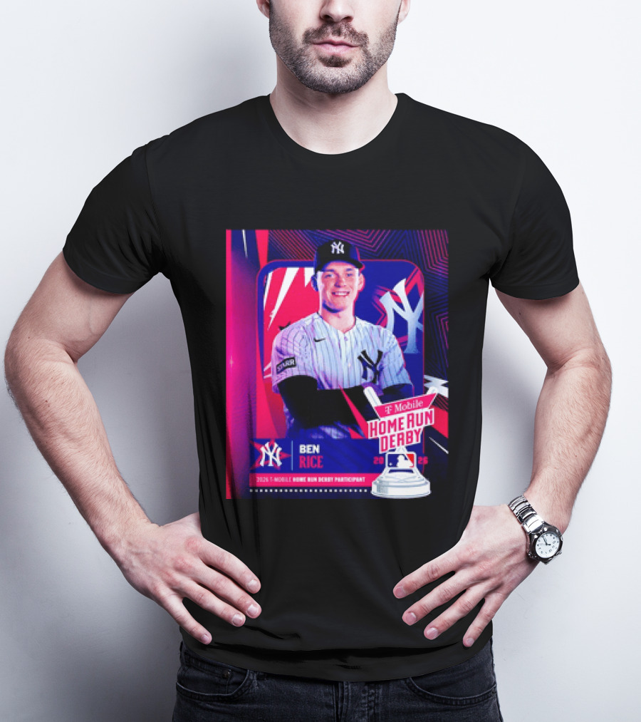 Ben Rice NY Yankees 2026 Mobile Home Run Derby Participant T-Shirt