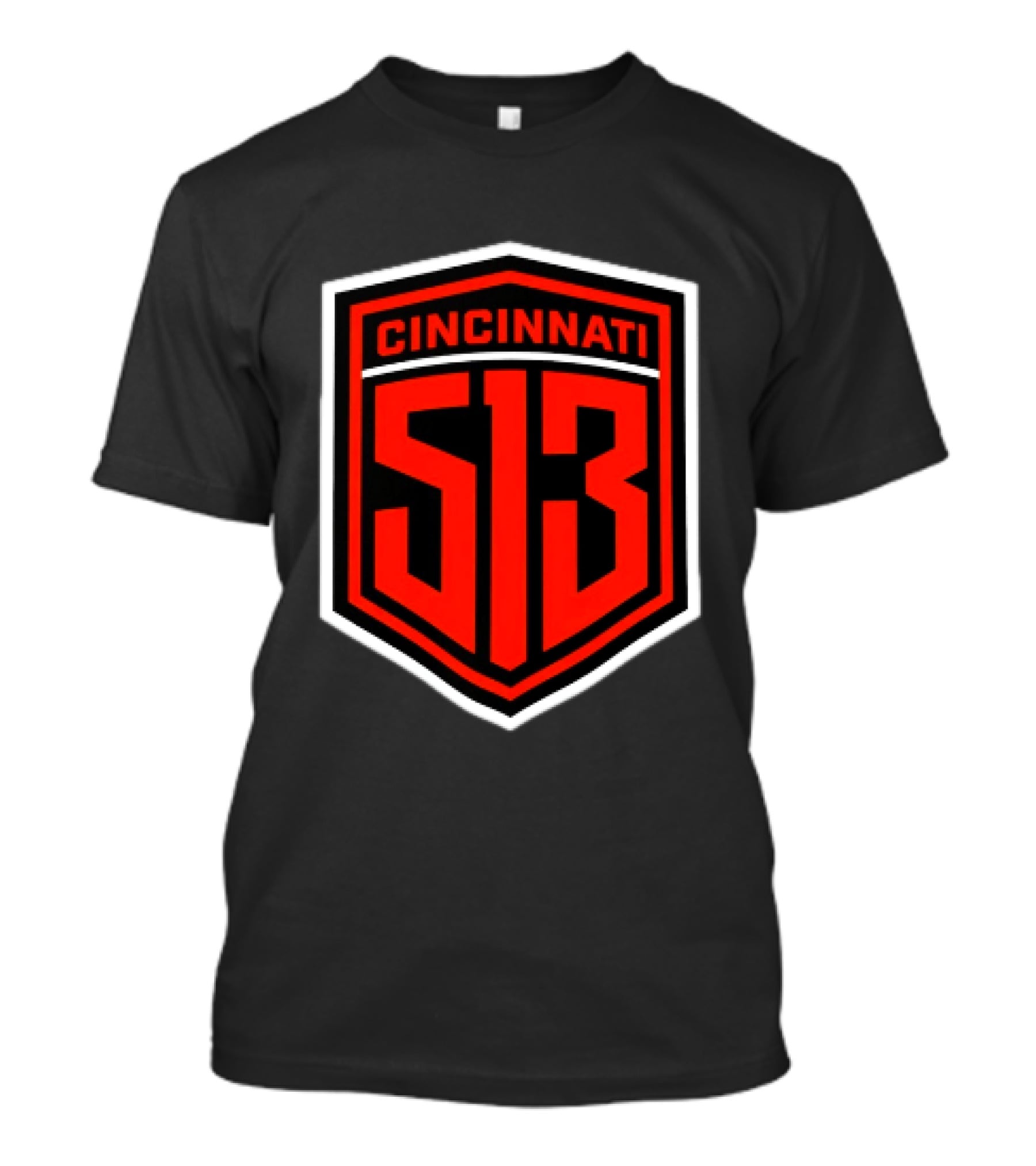 Cincinnati 513 Ohio Shield Area Code T-Shirt