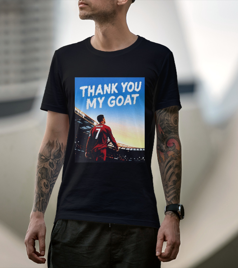Thank You My Goat Cristiano Ronaldo 7 Portugal National Team T-Shirt