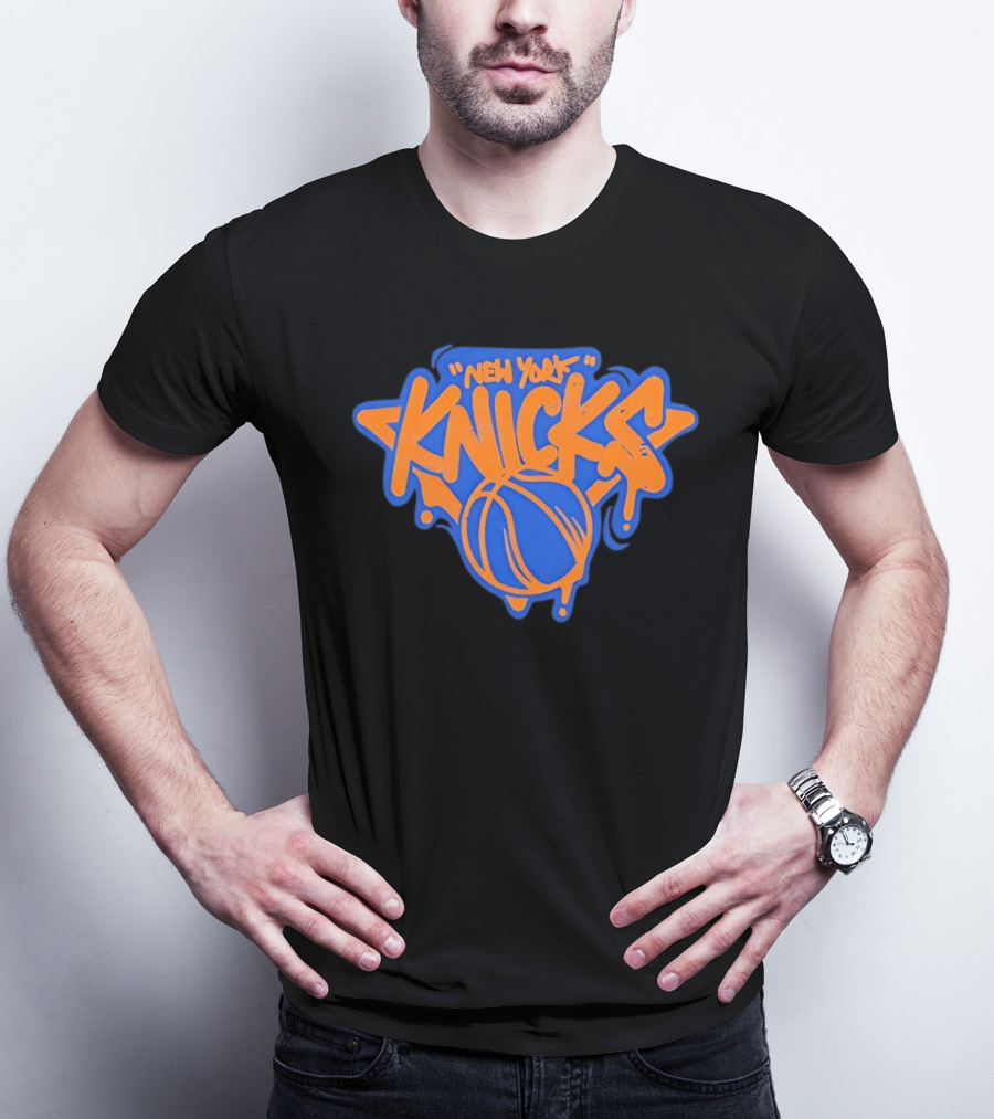 New York Knicks Streetwear Graffiti Basketball T-Shirt