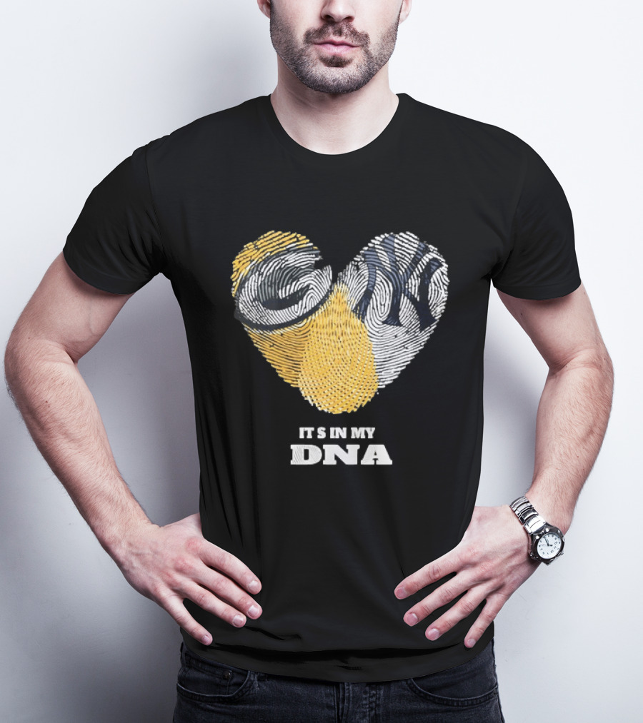 Heart Fingerprint It's In My DNA New York Yankees T-Shirt