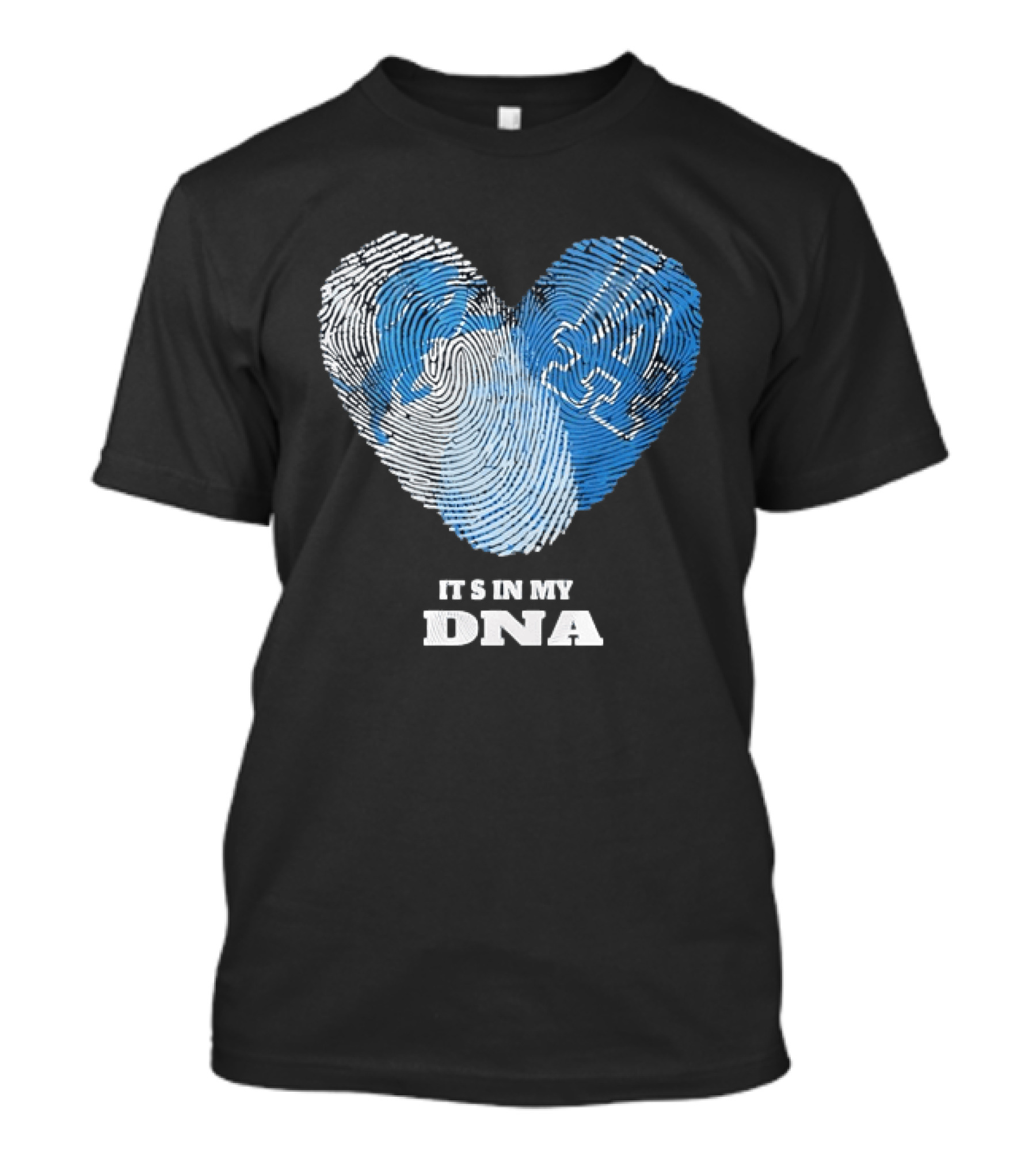 Heart Fingerprint It's In My DNA Kentucky Wildcats Fan Pride T-Shirt