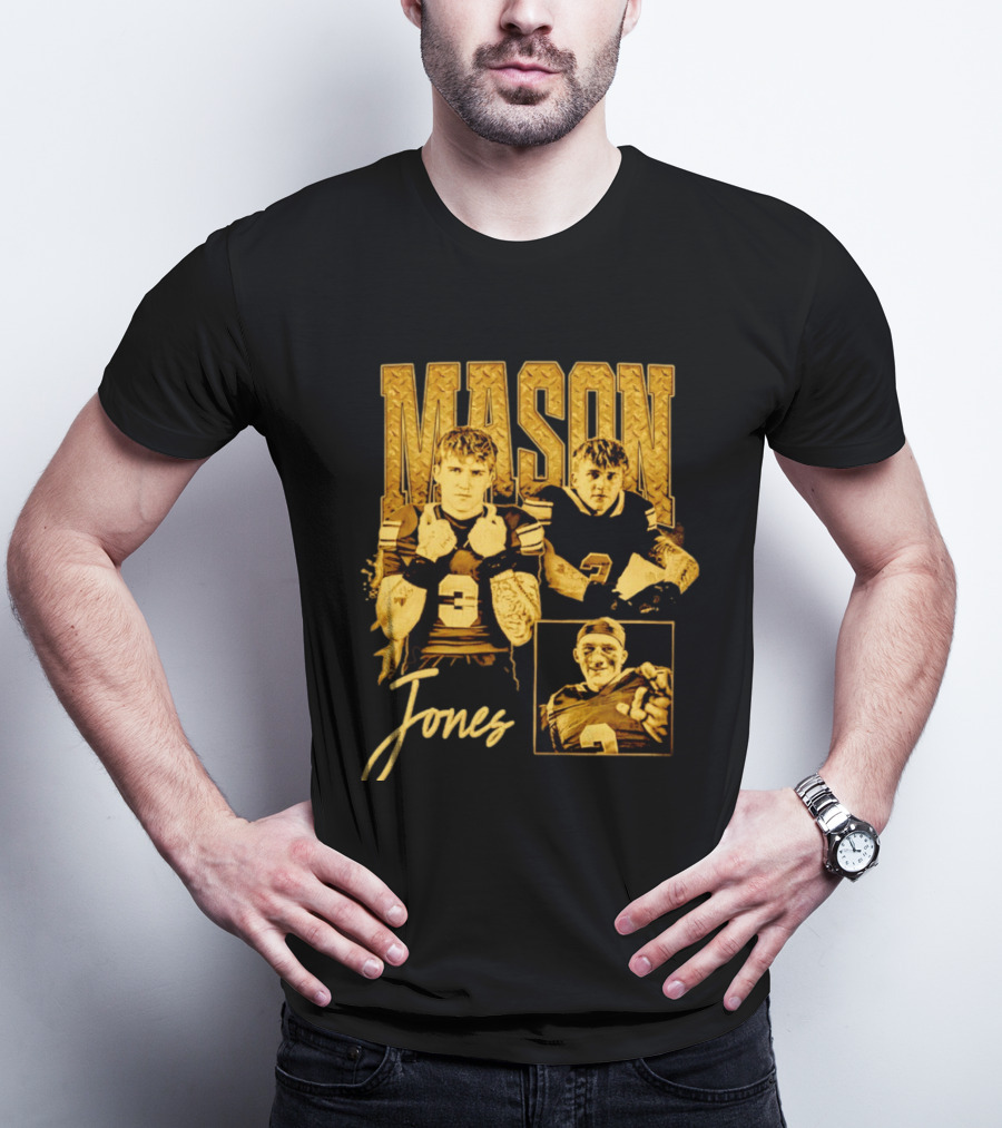 Mason Jones Football Athlete Sports Number 3 Enthusiast Collection T-Shirt