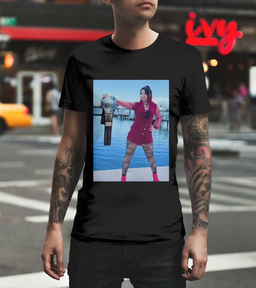 We Are At The Beach Hikaru Shida Wrestling Champion Dockside T-Shirt