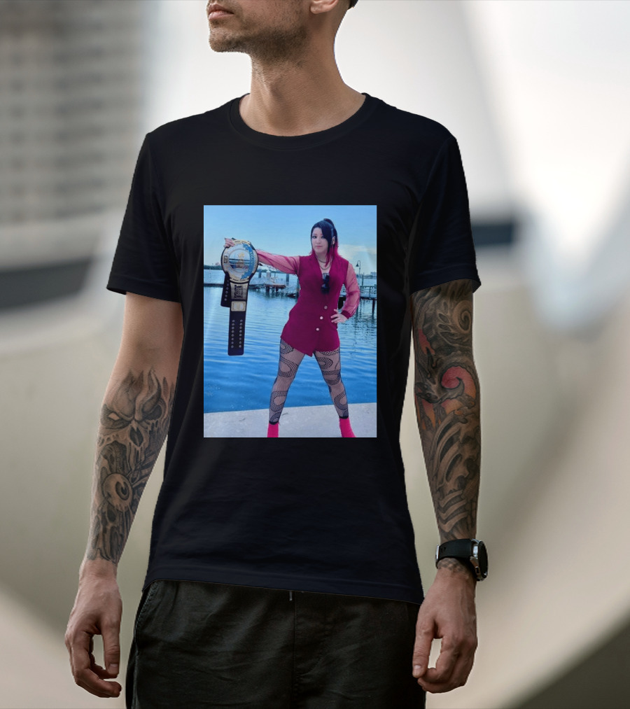 We Are At The Beach Hikaru Shida Wrestling Champion Dockside T-Shirt