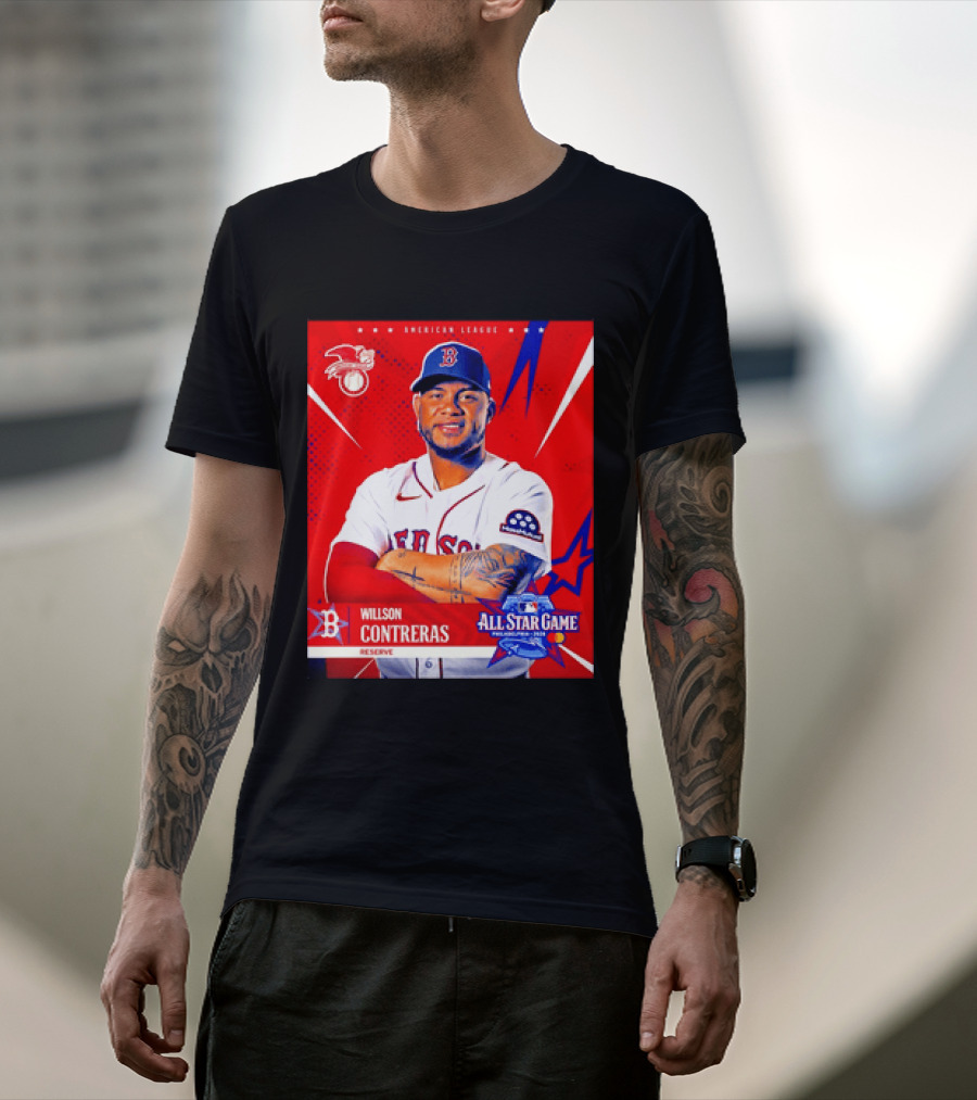 Boston Red Sox Willson Contreras 2026 All Star Game Reserve American League T-Shirt