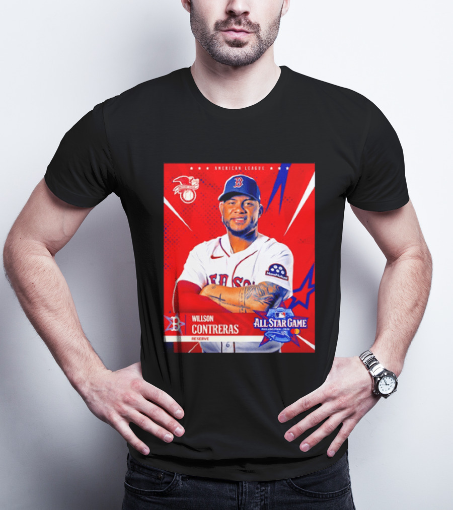 Boston Red Sox Willson Contreras 2026 All Star Game Reserve American League T-Shirt