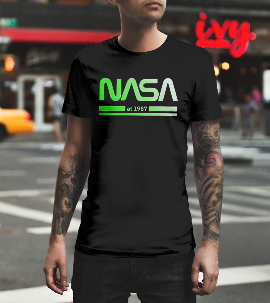 NASA Neon Green 1987 T-Shirt