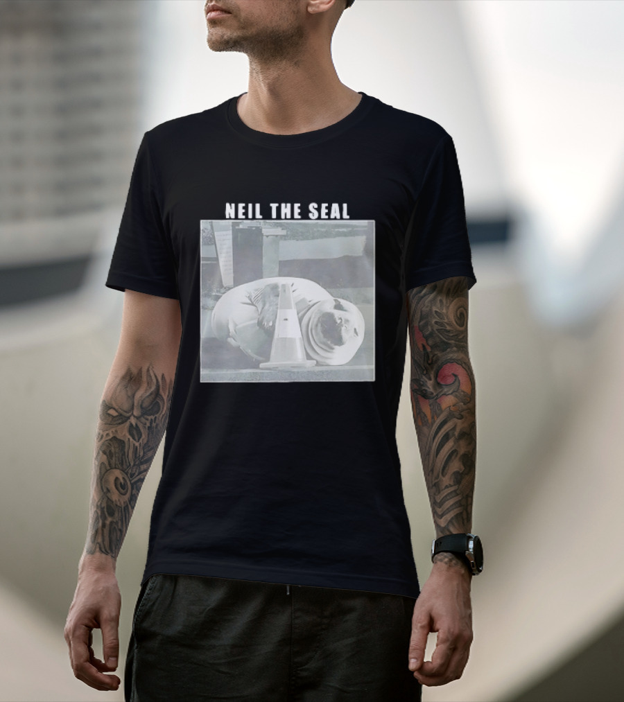 Neil The Seal With Traffic Cone Become Ungovernable T-Shirt