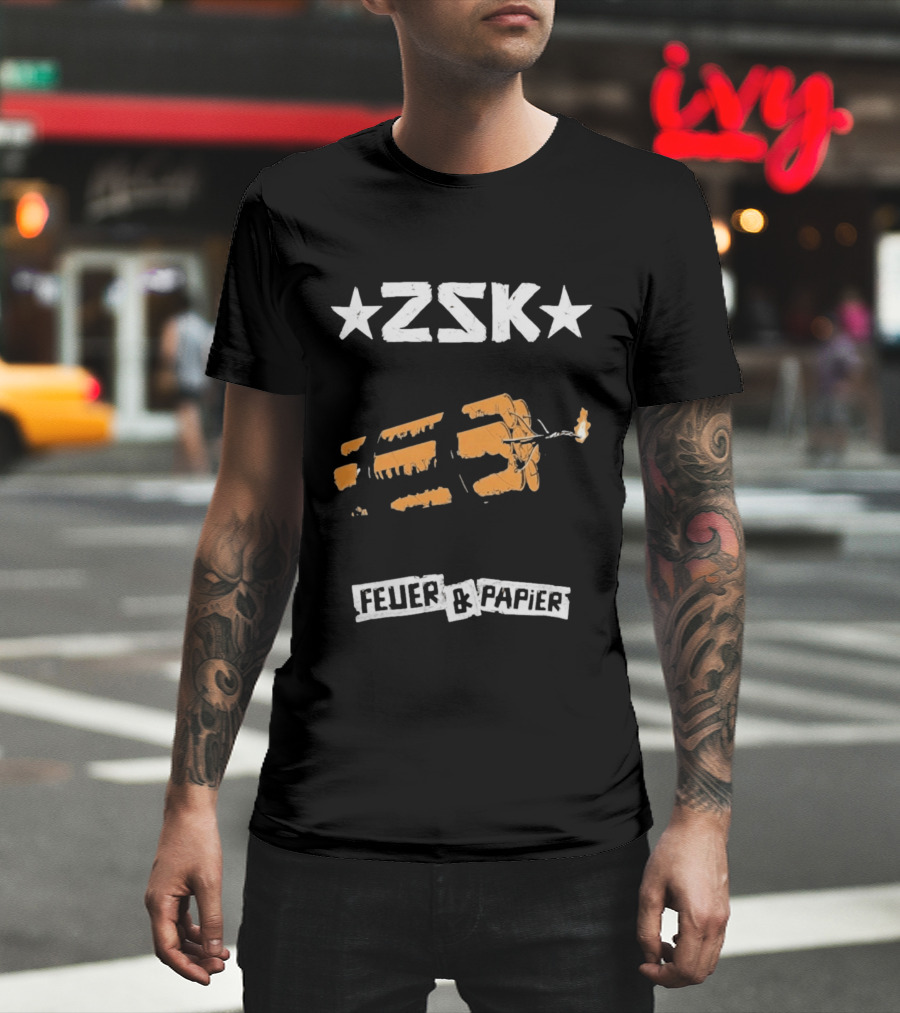 ZSK Feuer Und Papier Exploding Drumsticks T-Shirt