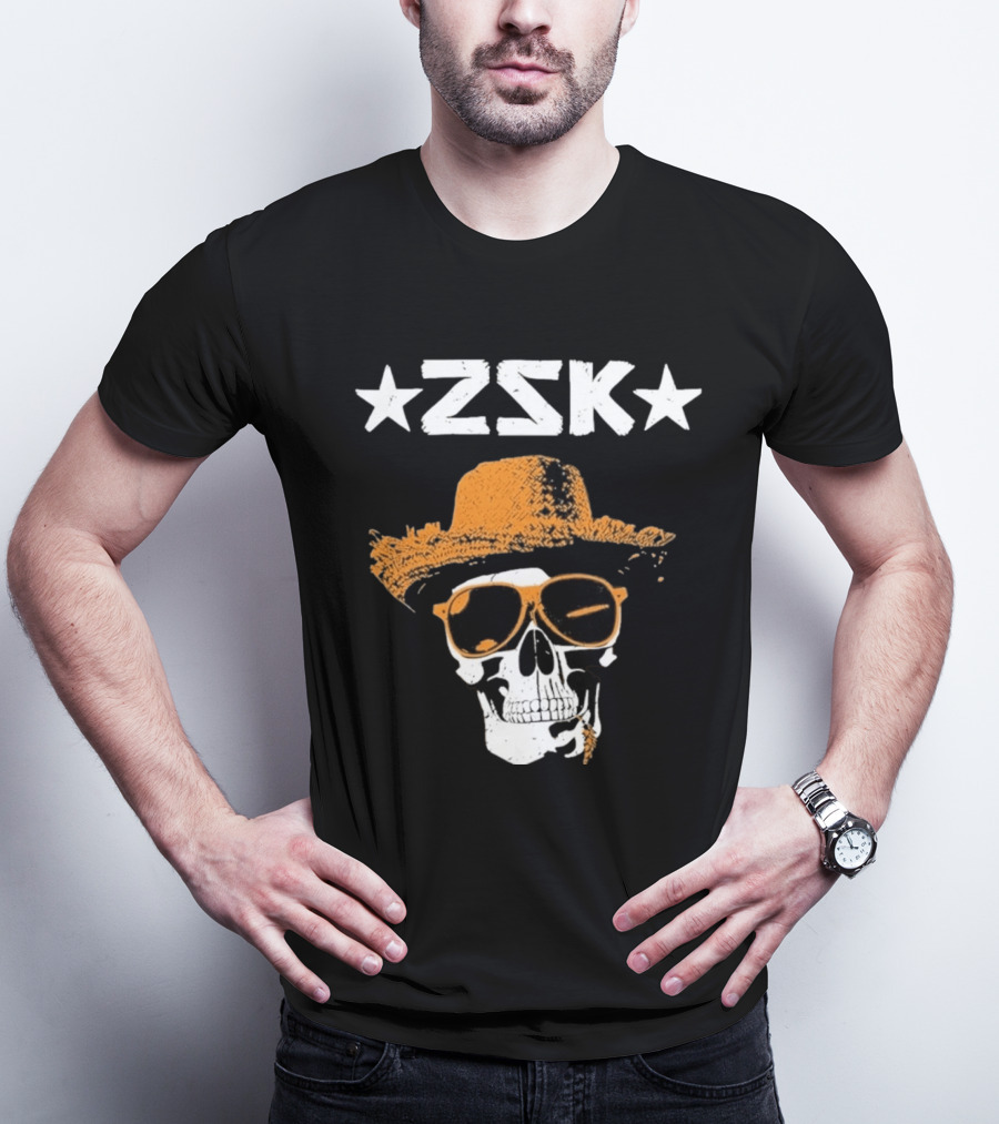 ZSK Skull Hat Sunglasses Iconic Summer Vibe T-Shirt