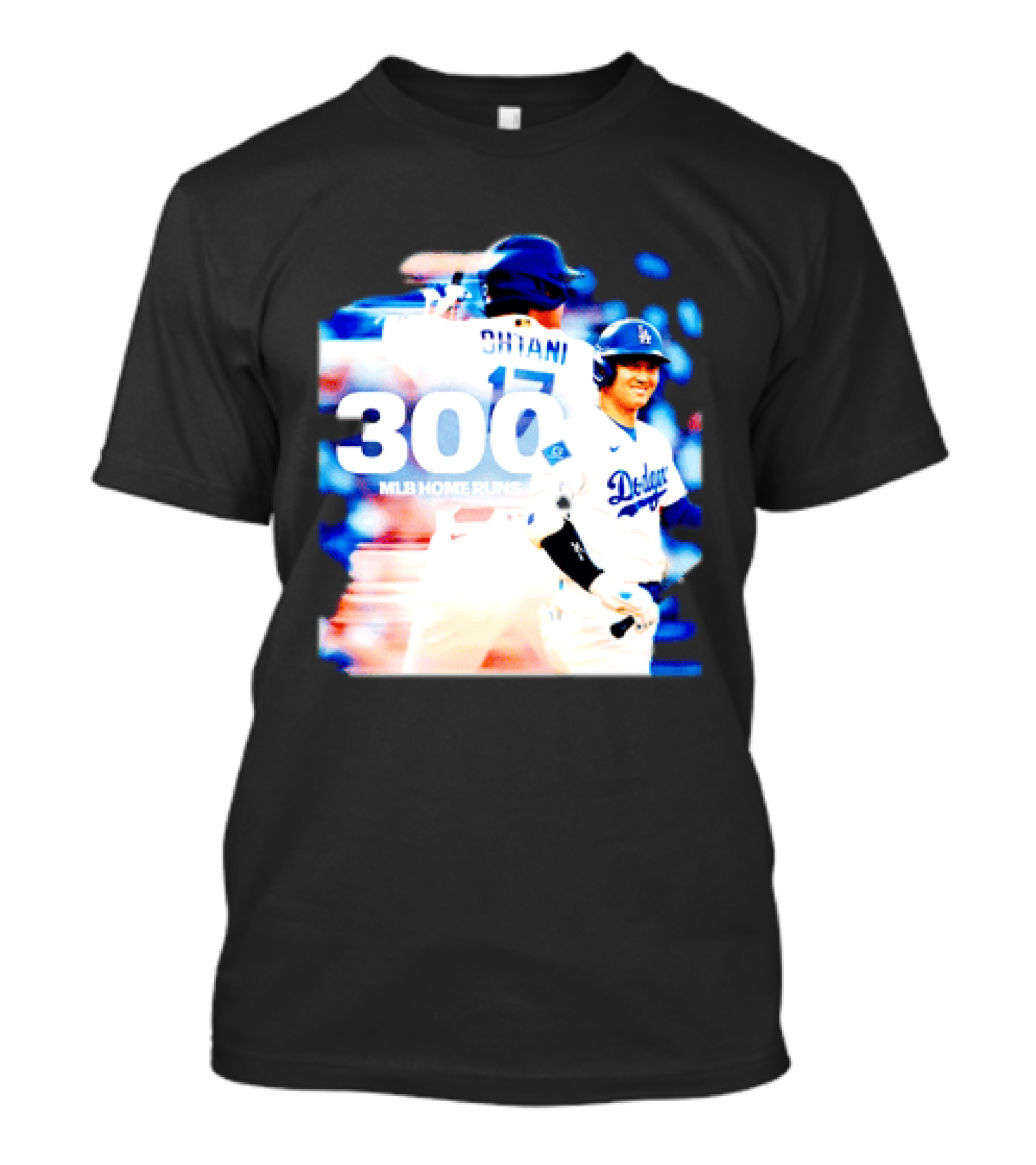 Shohei Ohtani 300 MLB Home Runs Los Angeles Dodgers Milestone Celebration T-Shirt