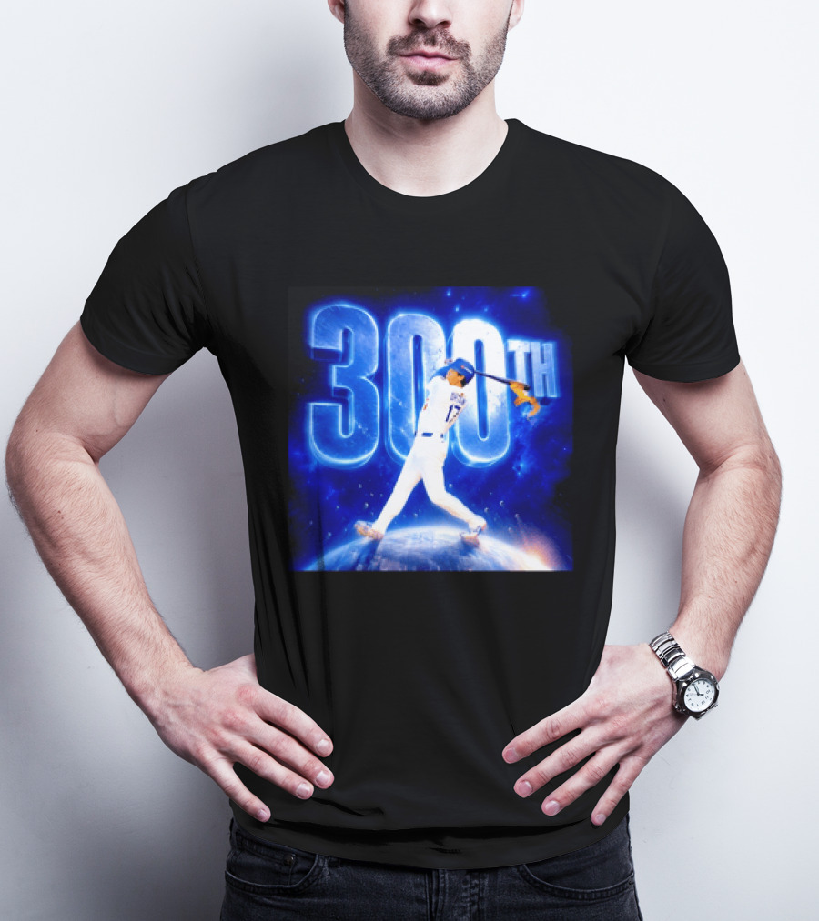 Shohei Ohtani 300th Home Run 17 Power Swing Los Angeles Dodgers T-Shirt