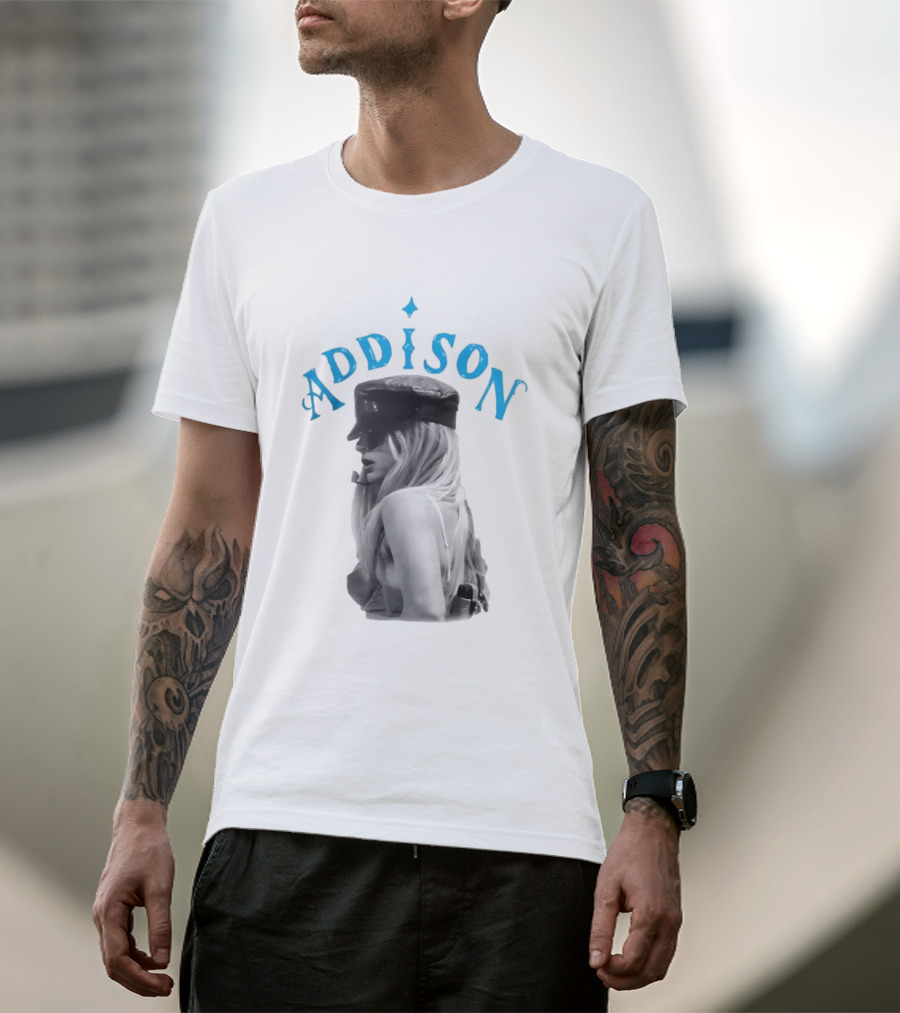 Addison Rae I Got It Bad Black Hat Blue T-Shirt
