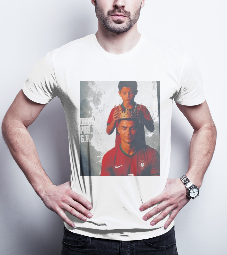 Cristiano Ronaldo Portugal Obrigado Por Tudo GOAT Crowned King Soccer Legend T-Shirt