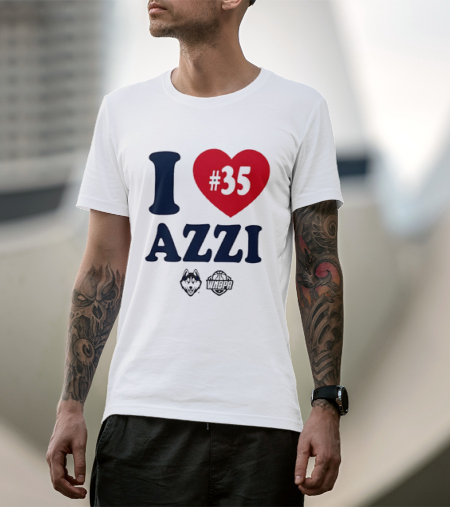 Dallas Wings Basketball I Love Azzi Fudd Number 35 T-Shirt