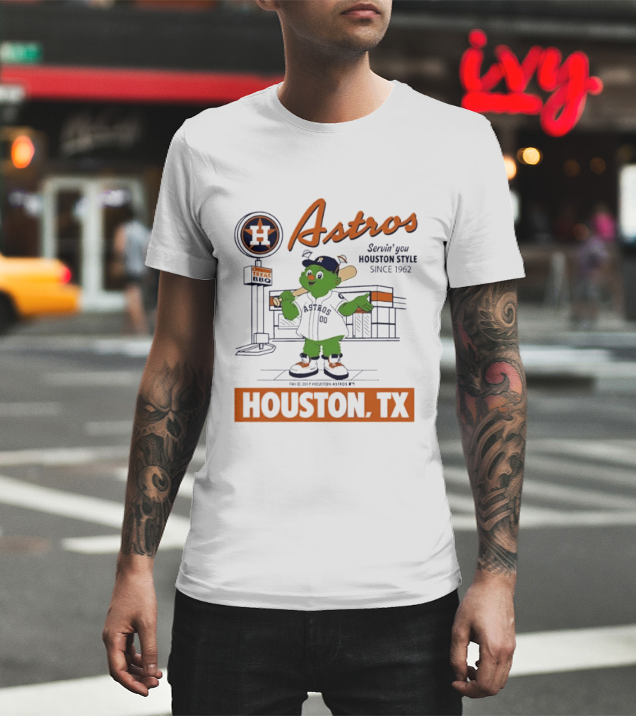 Astros © 2017 Servin' You Houston Style Since 1962 Houston TX T-Shirt