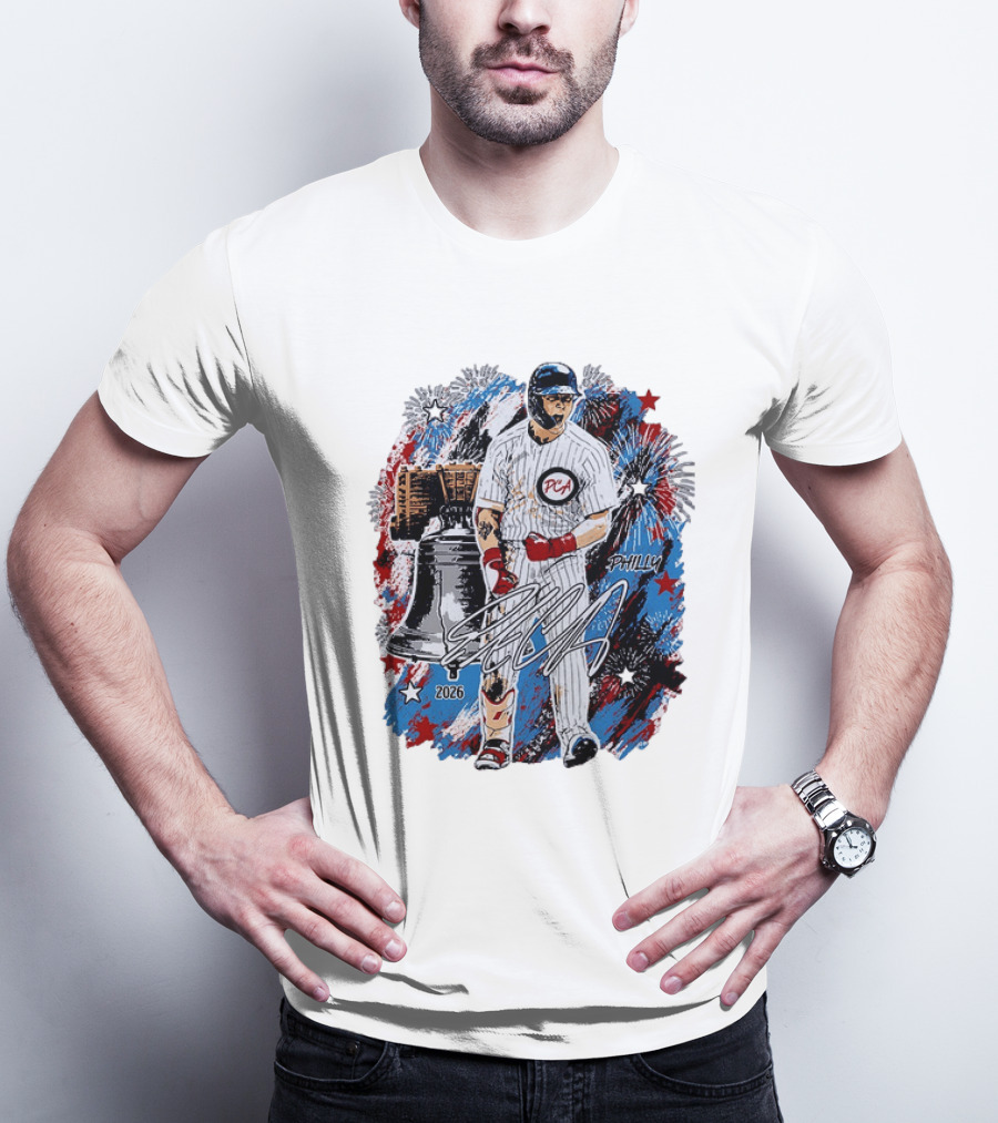 Pete Crow Armstrong Philly 2026 PCA Liberty Bell Fireworks MLB All Star Celebration T-Shirt