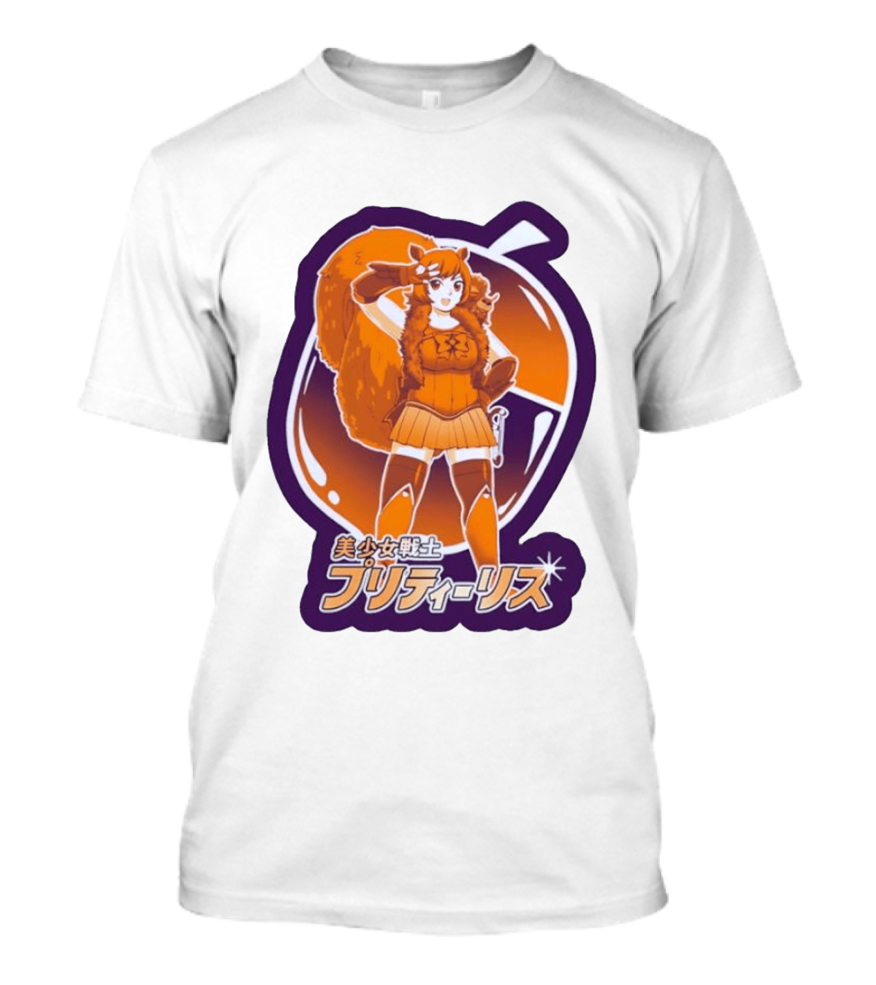 Pretty Squirrel Sailor Anime Girl Risu Manga Warrior T-Shirt