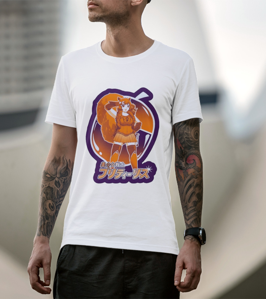 Pretty Squirrel Sailor Anime Girl Risu Manga Warrior T-Shirt