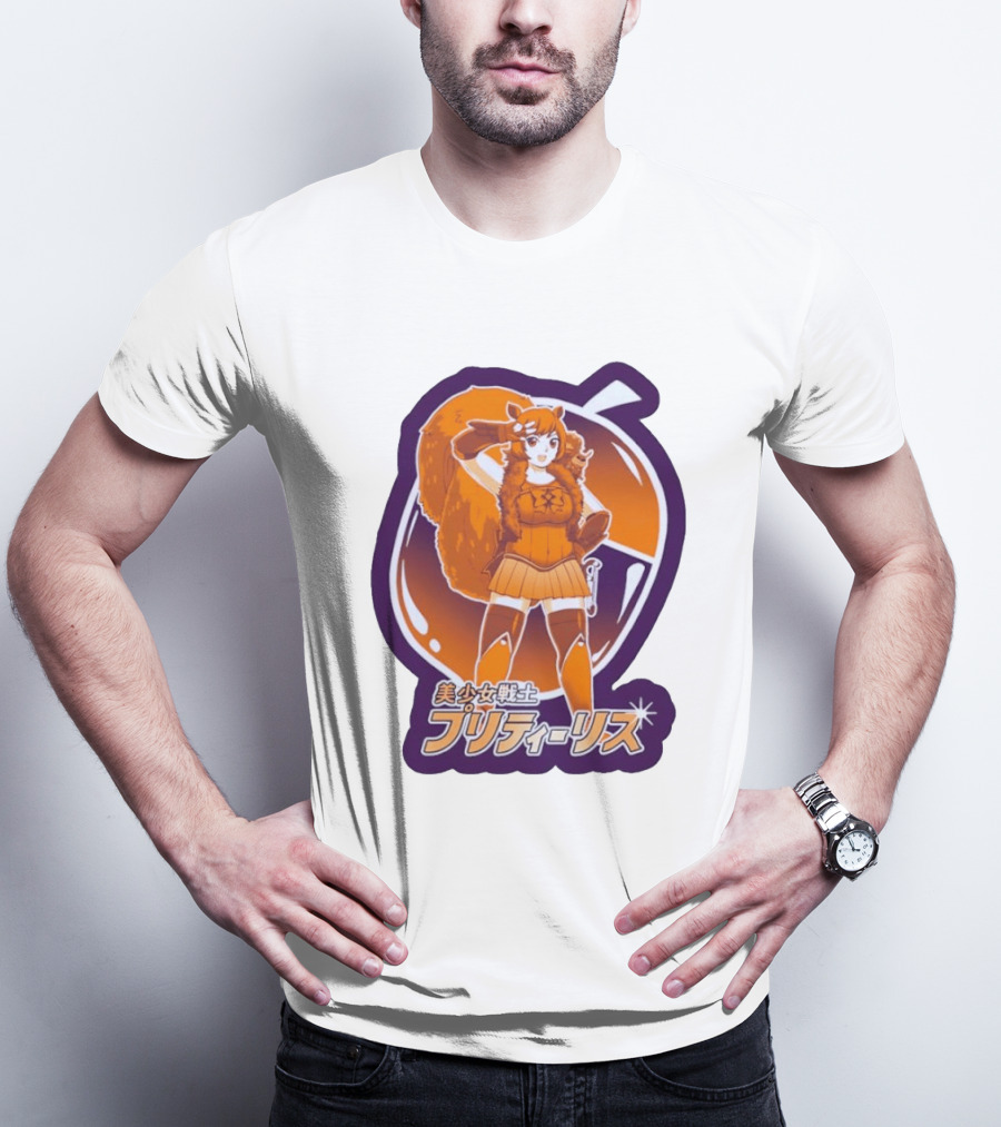 Pretty Squirrel Sailor Anime Girl Risu Manga Warrior T-Shirt