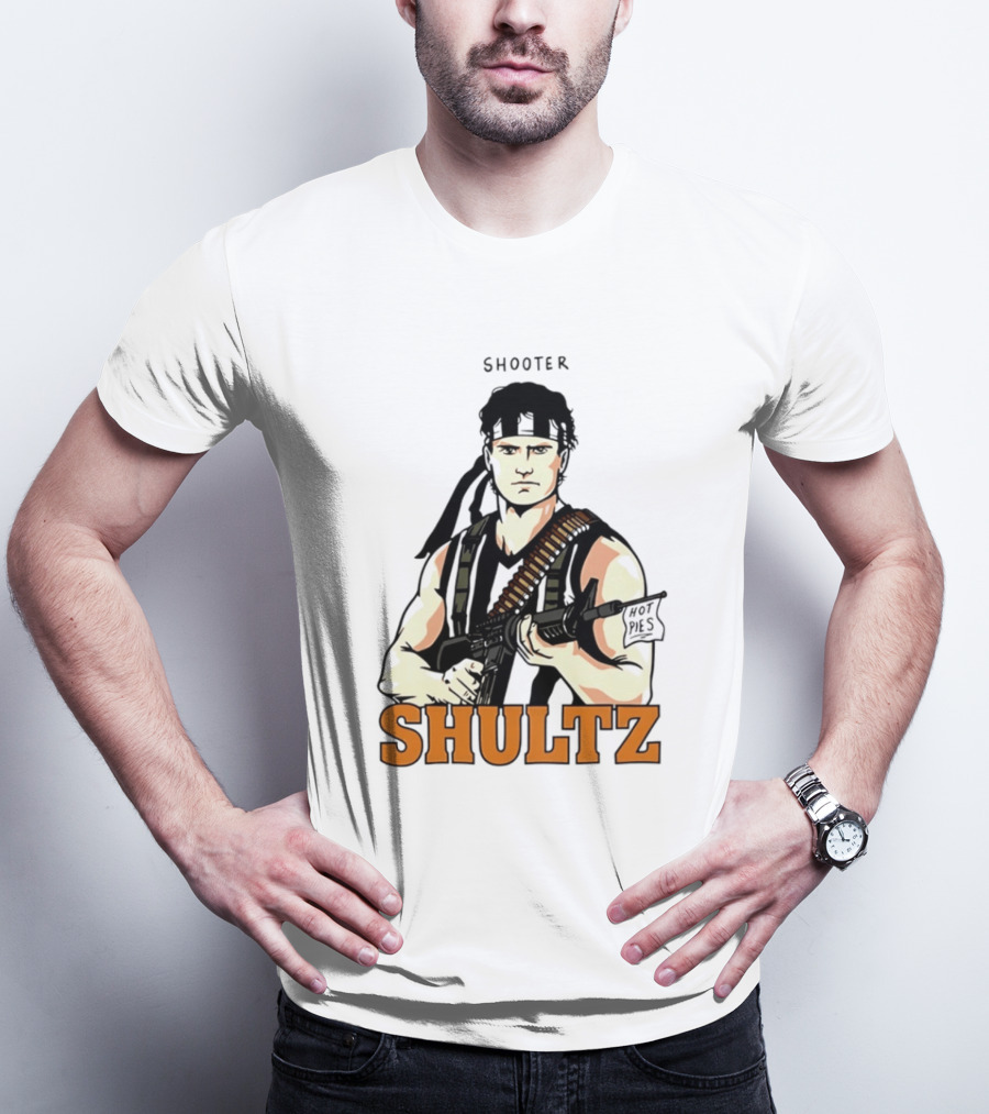Shooter Shultz Hot Pies Rambo Movie T-Shirt