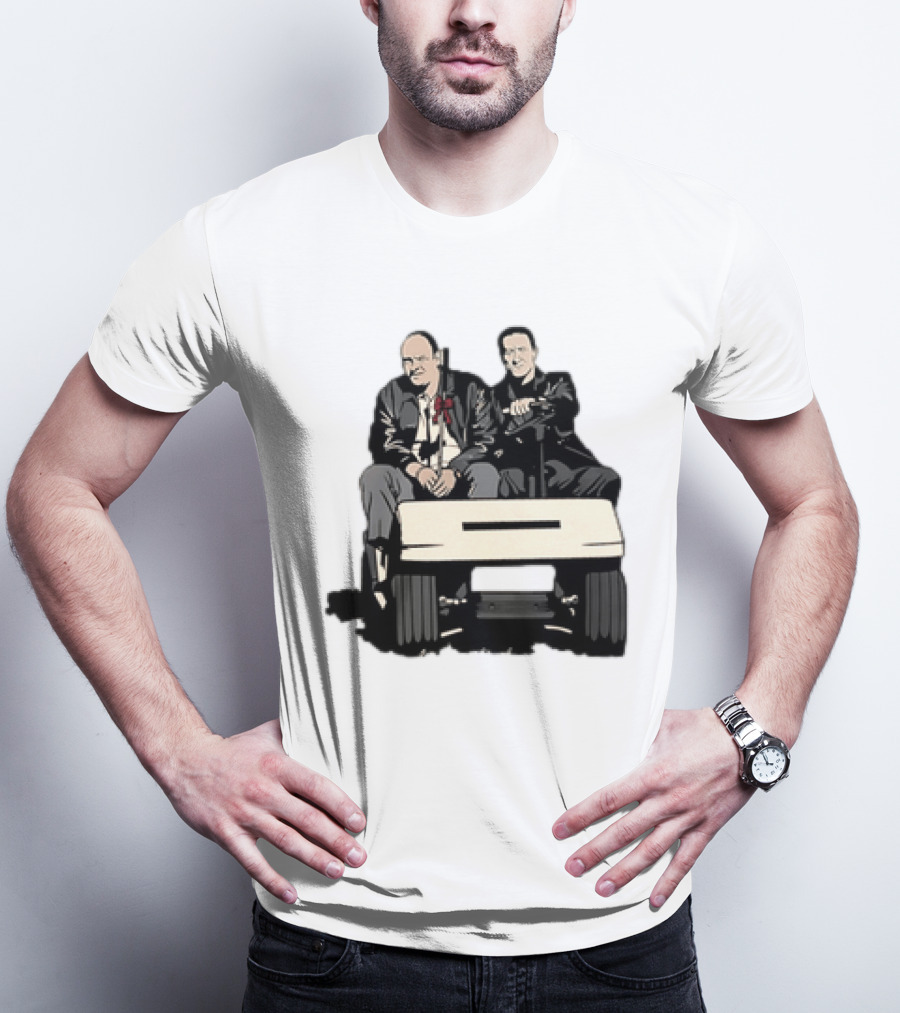 The Sopranos Tony Soprano Furio Giunta Riding Golf Cart Scene T-Shirt