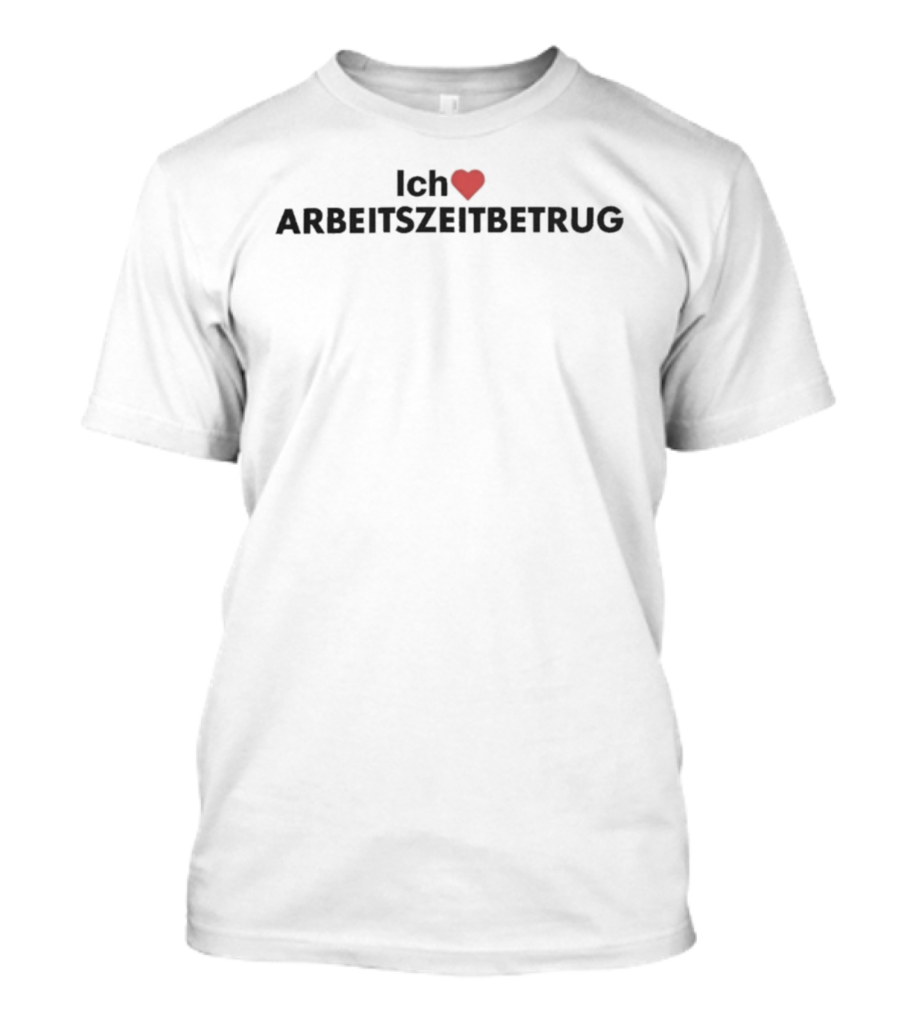 Versager Clothing Ich Liebe Arbeitszeitbetrug Heart Icon Minimalist T-Shirt