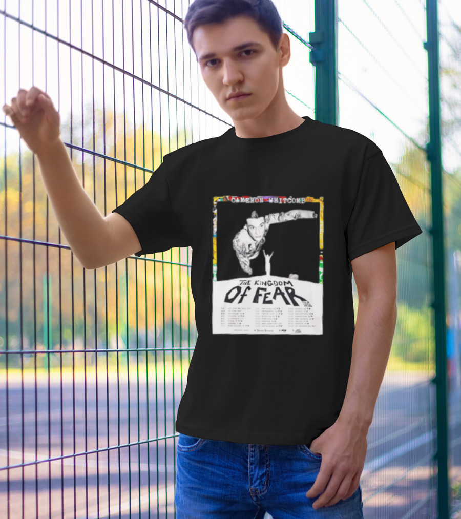 Cameron Whitcomb The Kingdom Of Fear Tour 2026 Dates And Locations T-Shirt