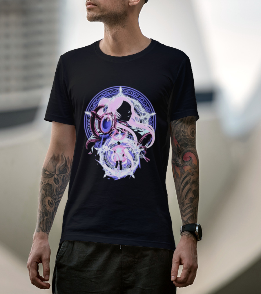 Frieren Beyond Journey's End Anime Character Art With Magical Circle T-Shirt