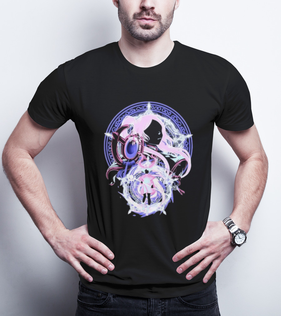 Frieren Beyond Journey's End Anime Character Art With Magical Circle T-Shirt