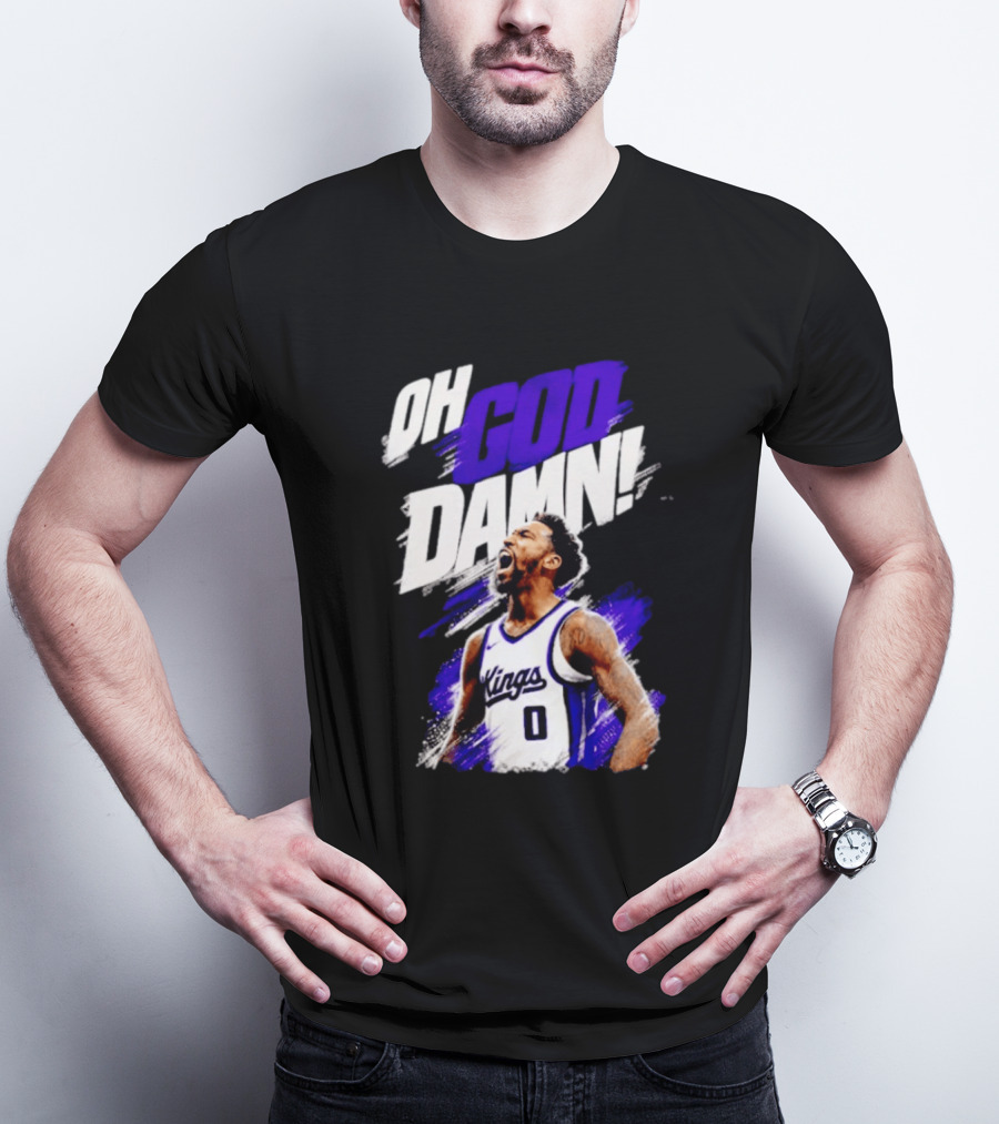 Malik Monk Oh God Damn Sacramento Kings 0 Jersey Celebration T-Shirt