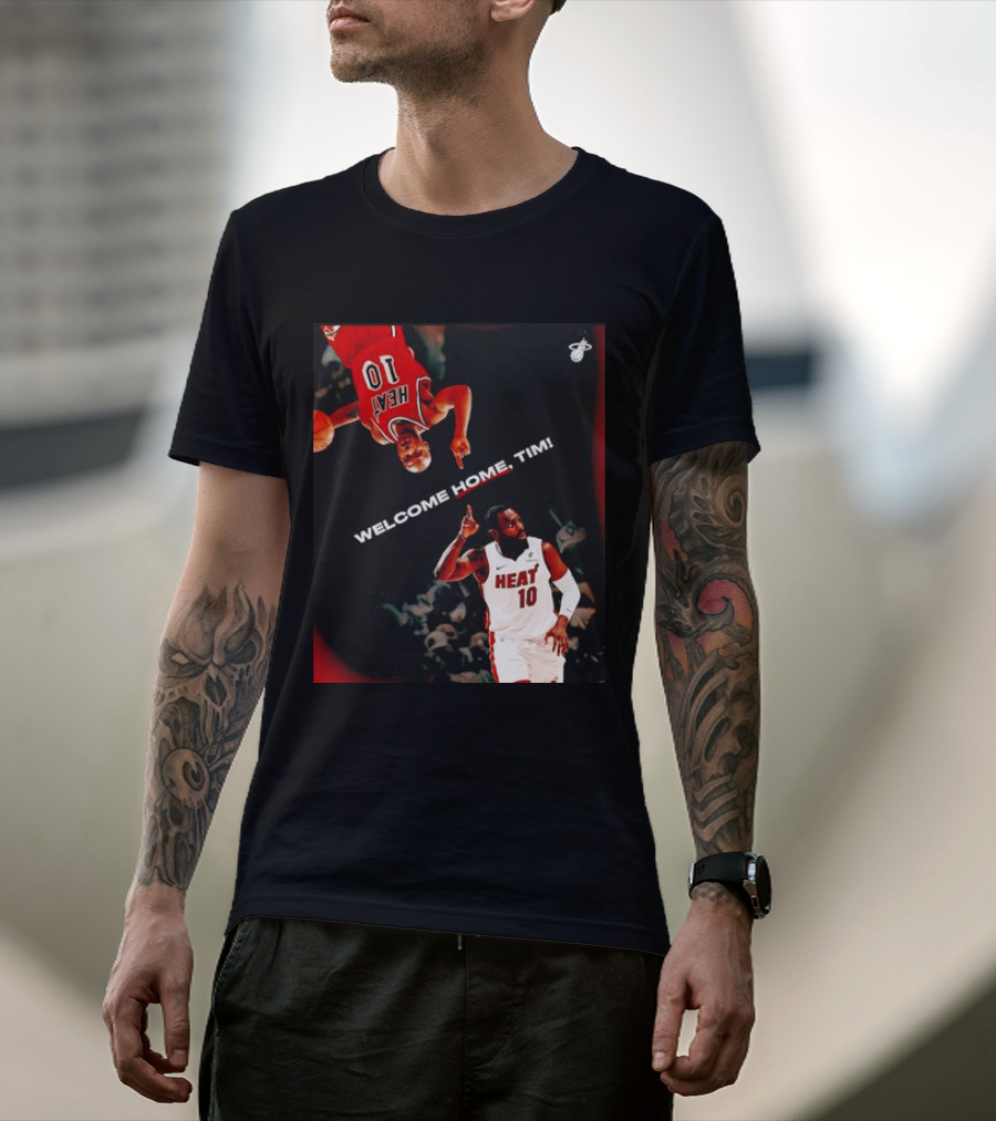 Tim Hardaway Miami Heat Welcome Home Timi 10 Basketball Legend T-Shirt
