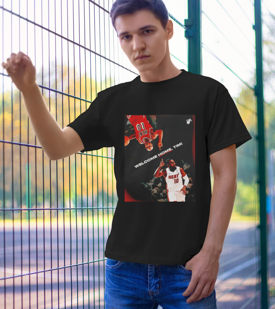 Tim Hardaway Miami Heat Welcome Home Timi 10 Basketball Legend T-Shirt