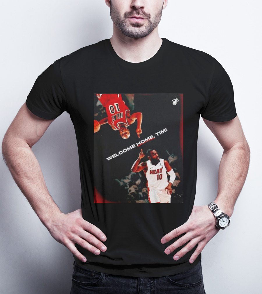 Tim Hardaway Miami Heat Welcome Home Timi 10 Basketball Legend T-Shirt