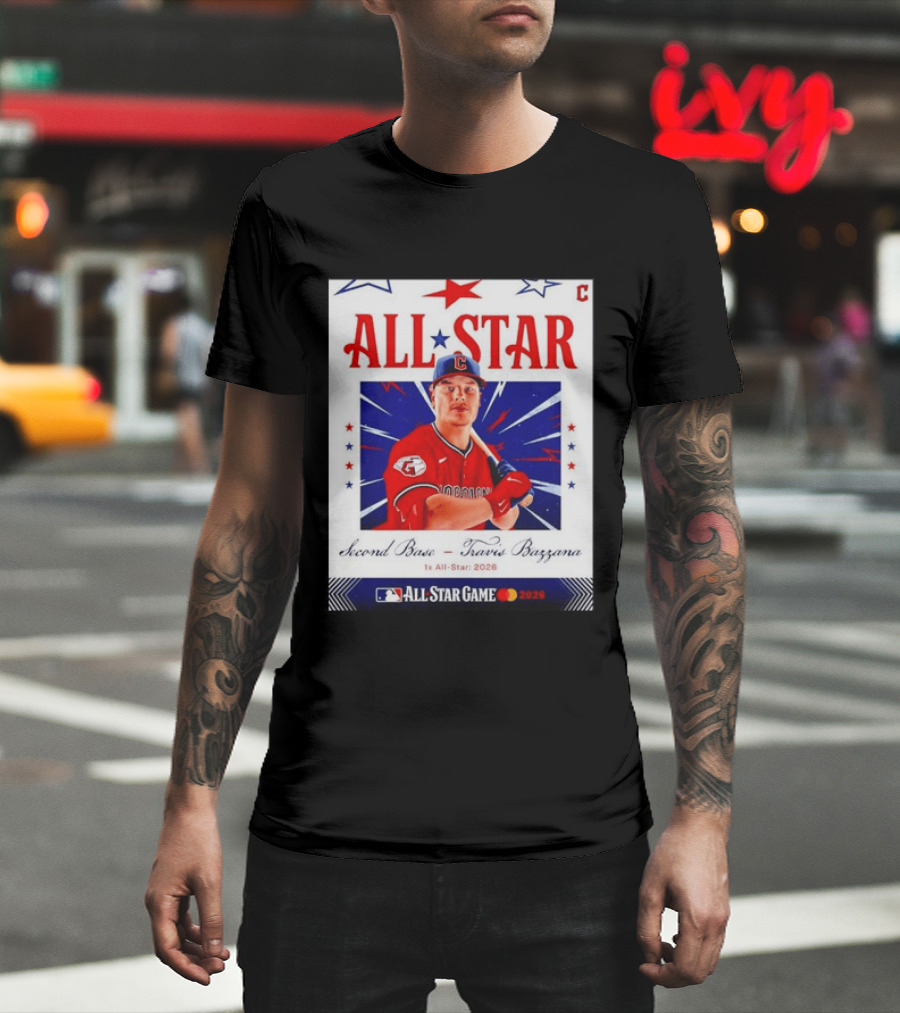 Travis Bazzana 2026 MLB All Star Game Second Base Player Card T-Shirt