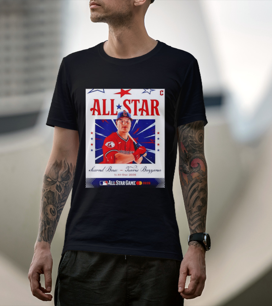 Travis Bazzana 2026 MLB All Star Game Second Base Player Card T-Shirt