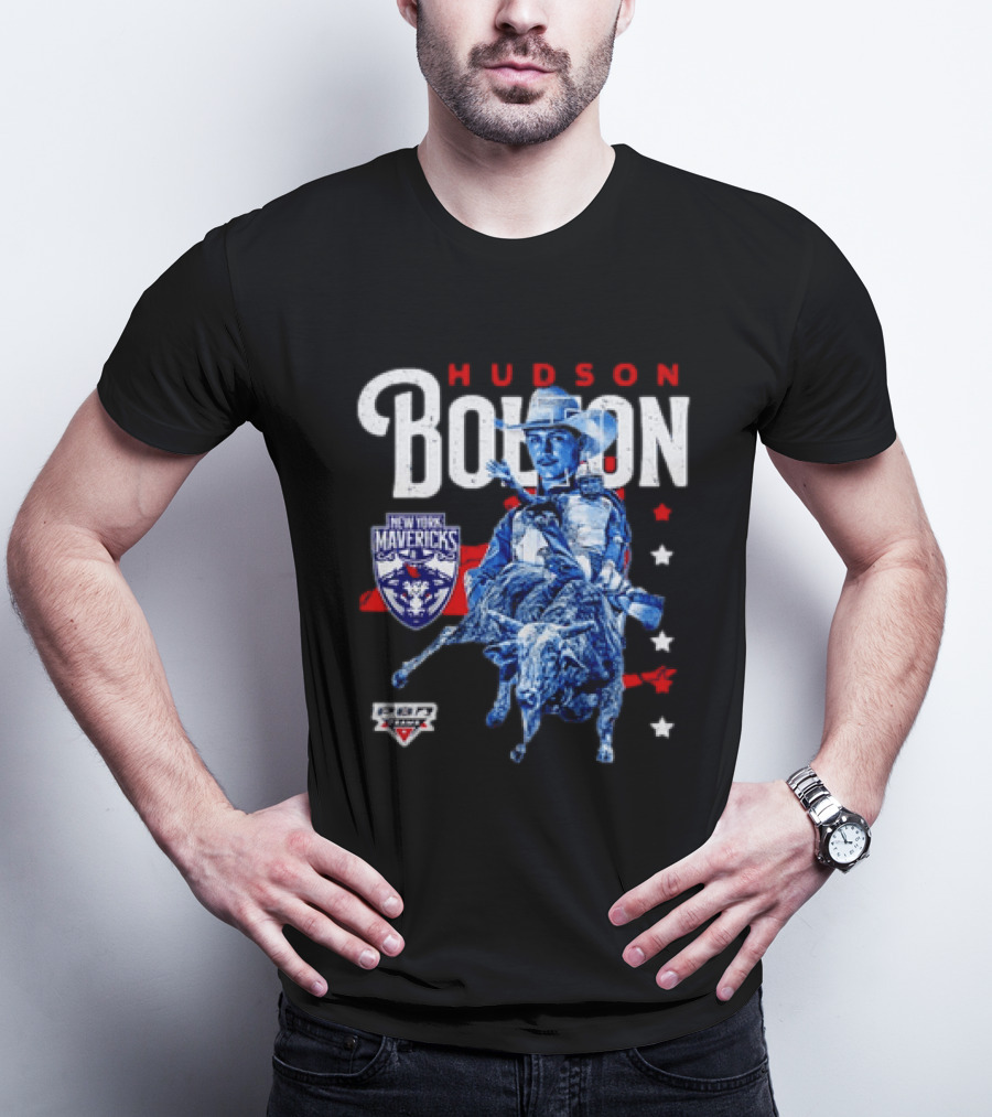 Hudson Bolton New York Mavericks PBR Teams Rodeo Champion T-Shirt