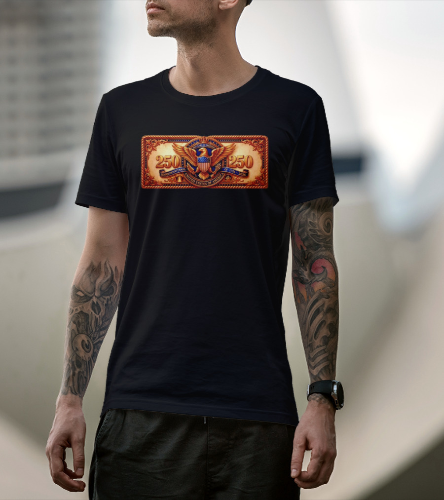 United States Of America 250 Years Of Freedom Semiquincentennial 1776 2026 T-Shirt