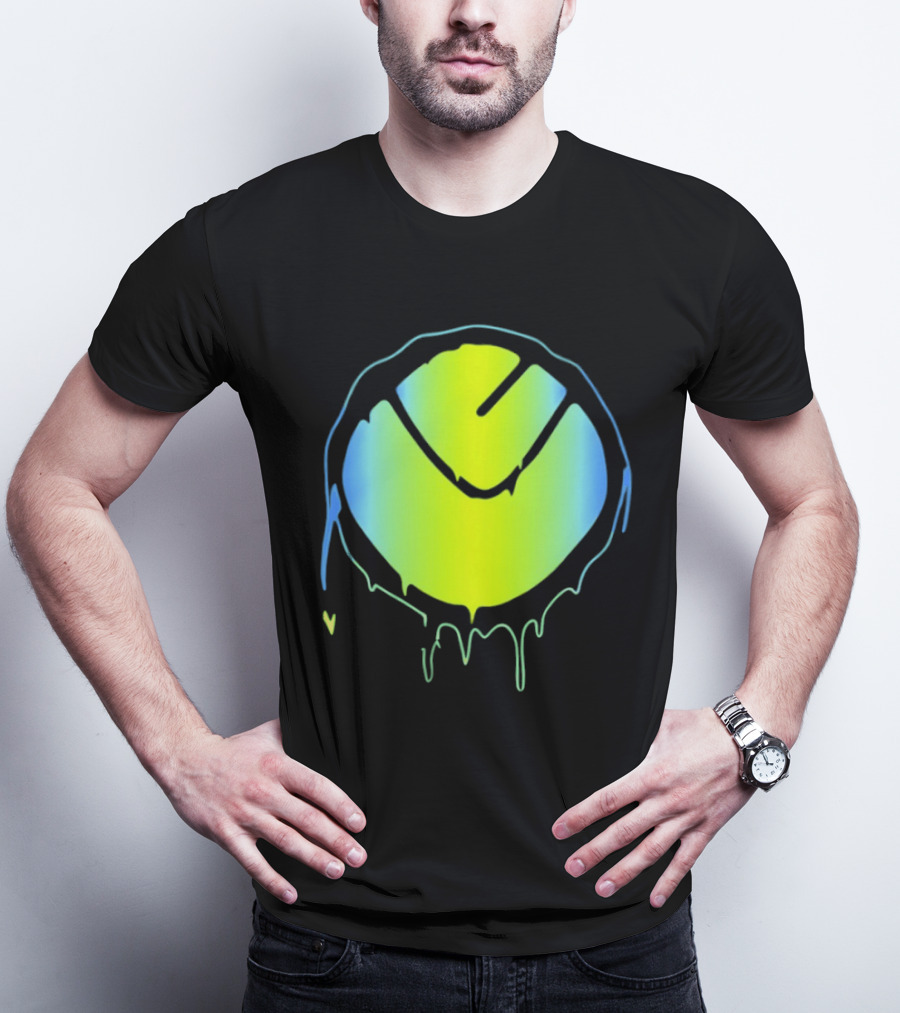 Vibrant Yellow Green Dripping T-Shirt