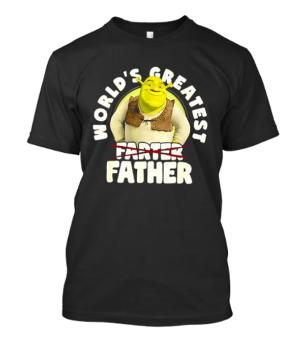 World's Greatest Farter Father Shrek Cartoon T-Shirt