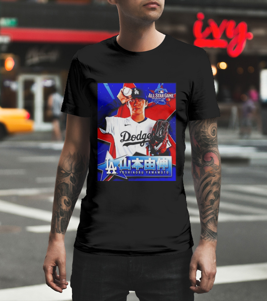 Los Angeles Dodgers Yoshinobu Yamamoto 2026 All Star Game Baseball T-Shirt