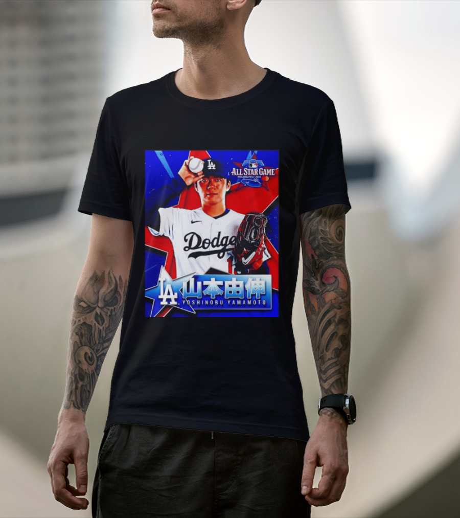 Los Angeles Dodgers Yoshinobu Yamamoto 2026 All Star Game Baseball T-Shirt