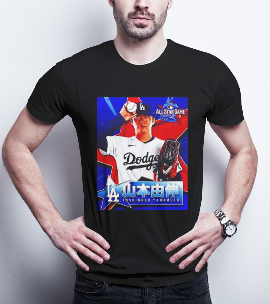 Los Angeles Dodgers Yoshinobu Yamamoto 2026 All Star Game Baseball T-Shirt