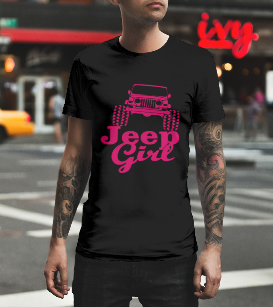 Jeep Girl Off Road Adventure Enthusiast Tire Tread T-Shirt