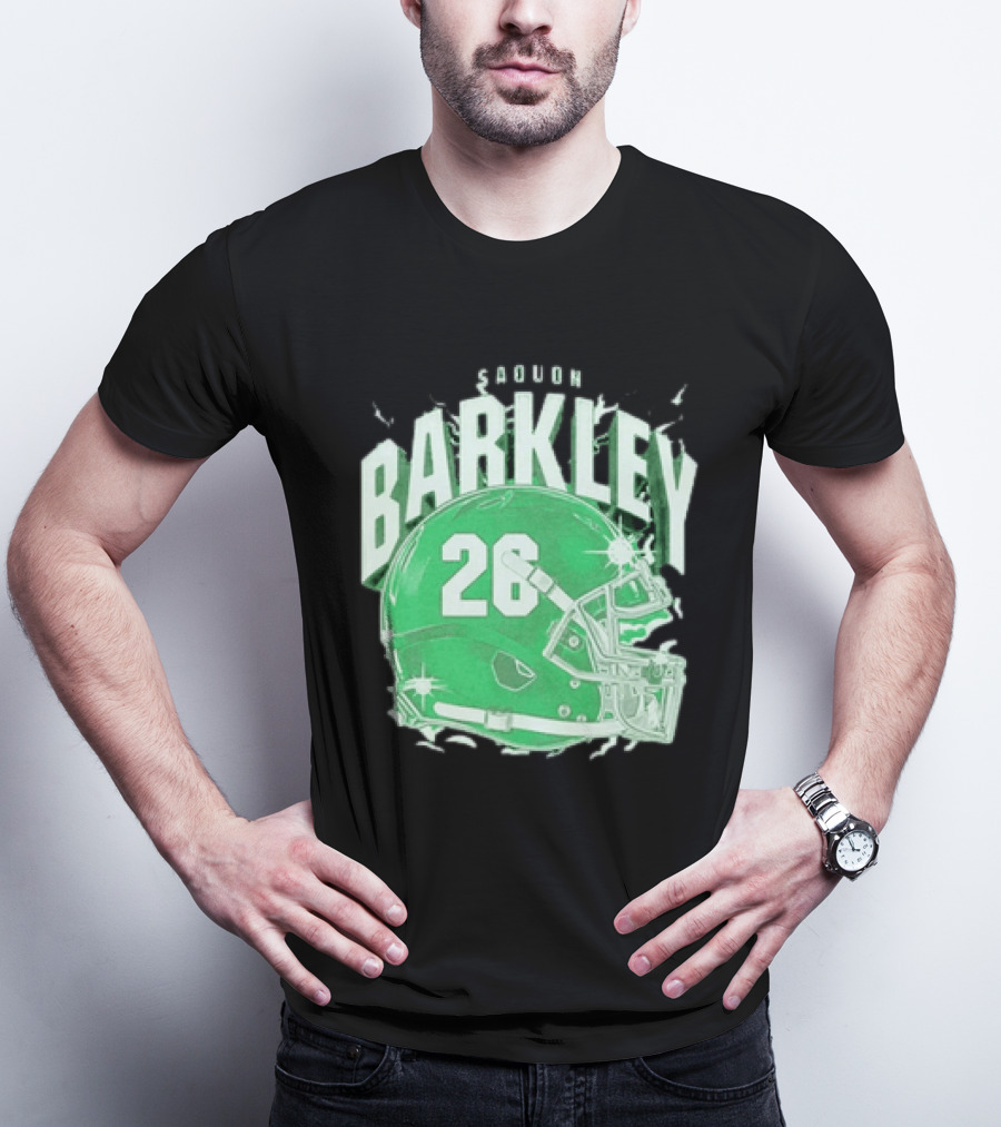Saquon Barkley 26 Football Helmet T-Shirt