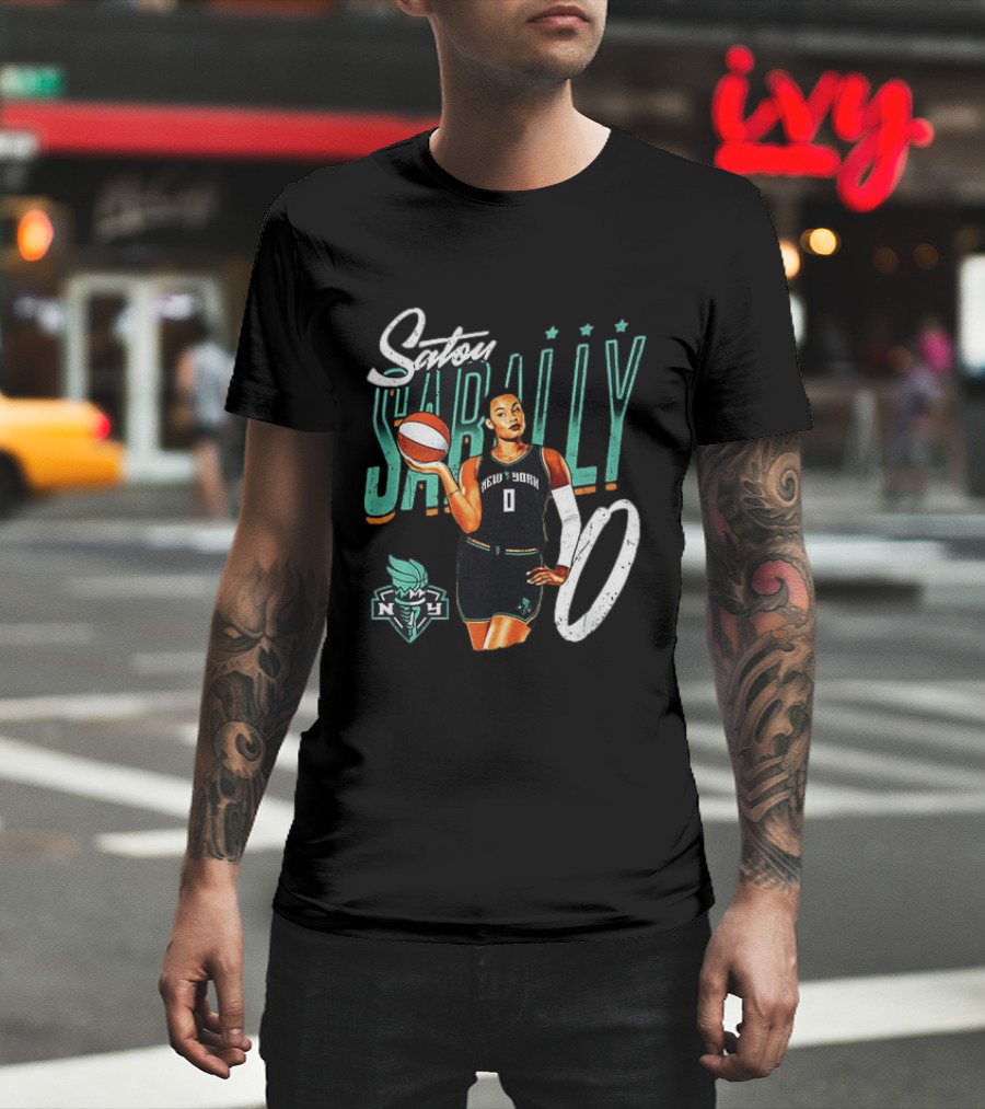 Satou Sabally New York Liberty Basketball 00 WNBA Player T-Shirt