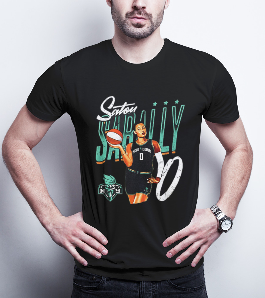 Satou Sabally New York Liberty Basketball 00 WNBA Player T-Shirt